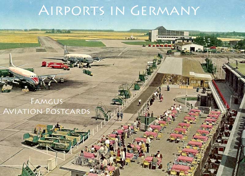 Famgus Aviation Postcards: Airports in Germany