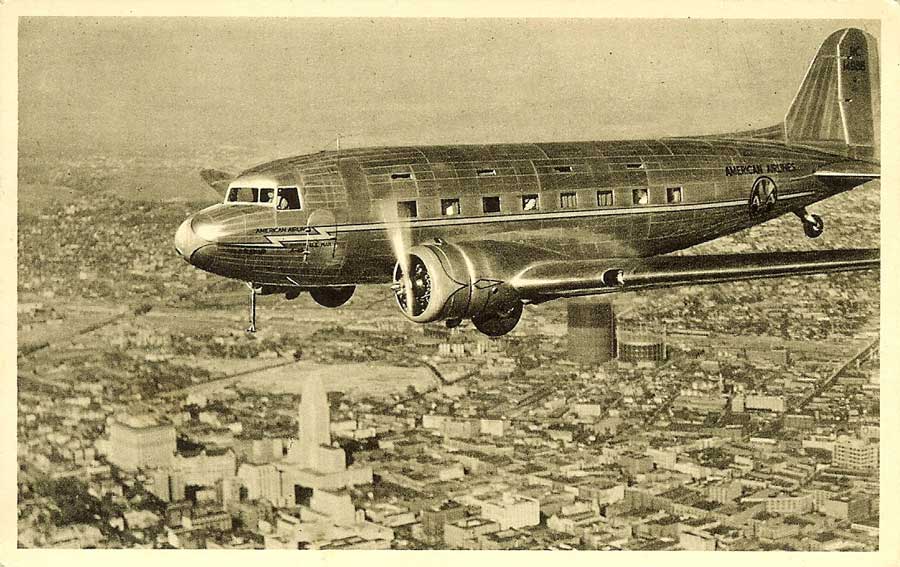 Famgus Aviation Postcards: Douglas DC-3